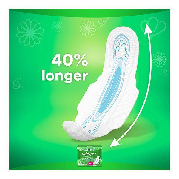 Whisper Ultra Clean Wings (XL plus) Sanitary Pad 15's - Esail e-commerce